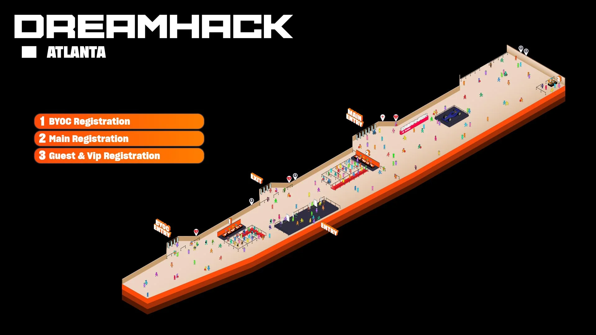 Festival Map - DreamHack Atlanta 2023